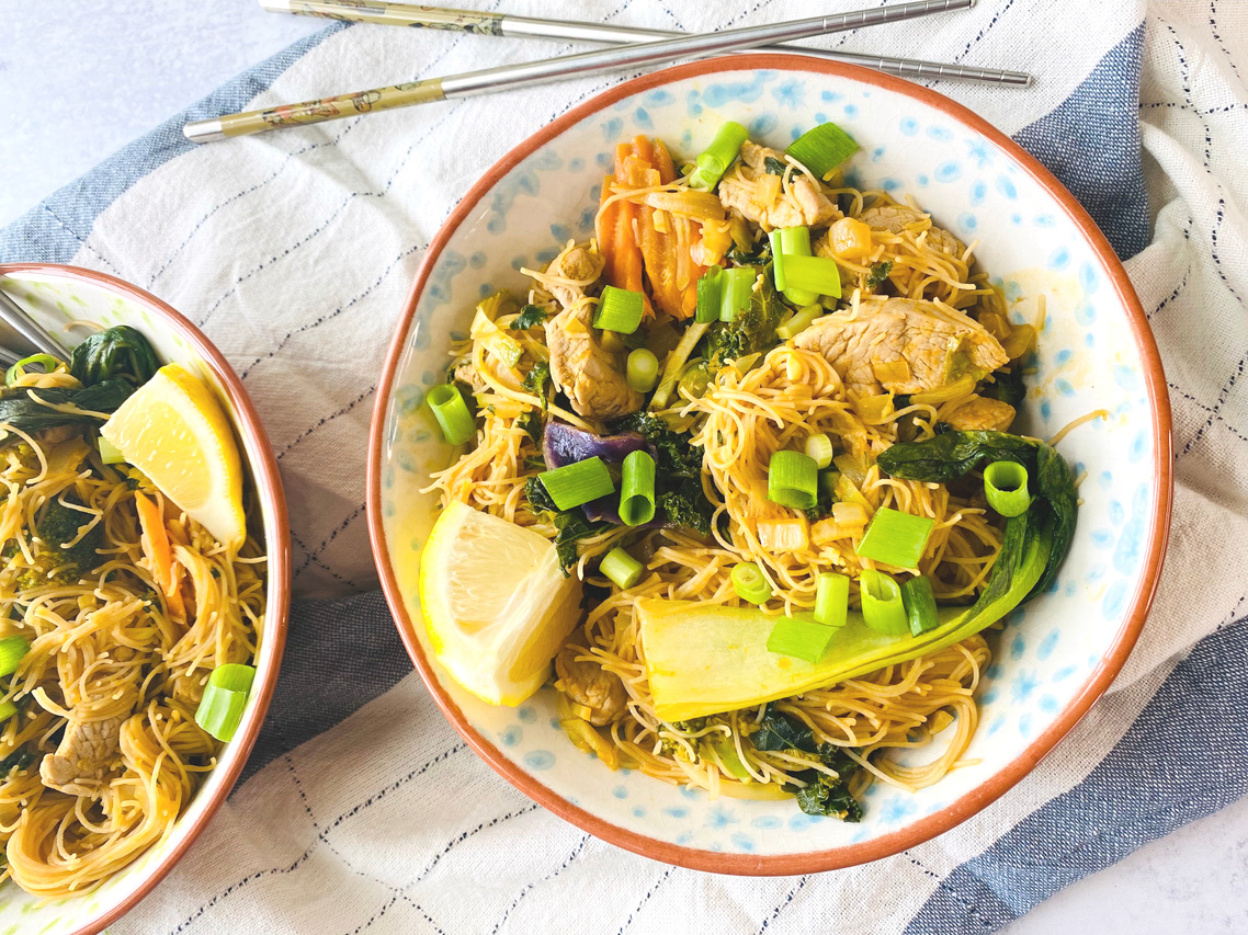 Filipino Pancit Bihon Healthy Recipe - Corporate Fitness Works